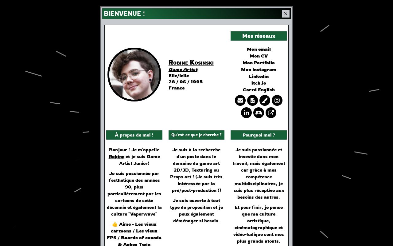 Robine Kosinski's Carrd